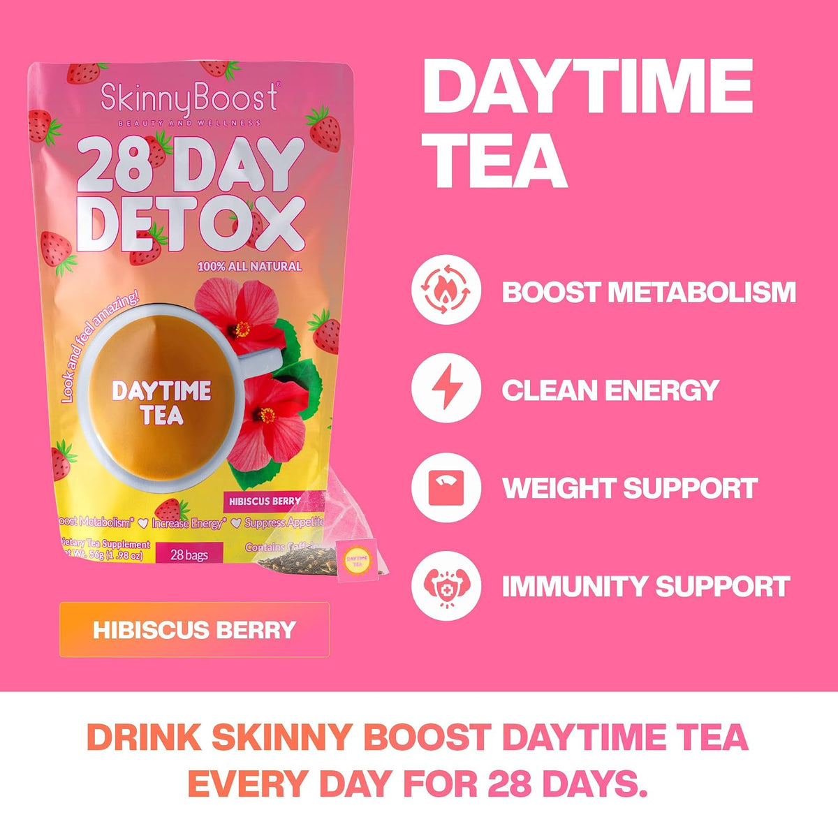 SkinnyBoost daytime tea bags