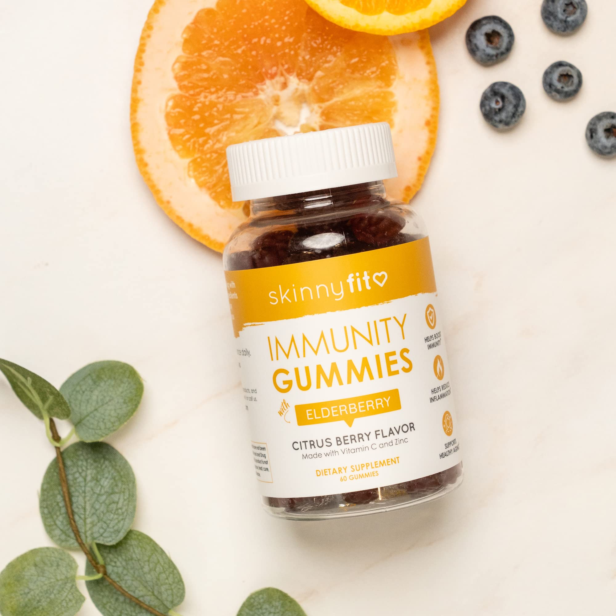 SkinnyFit elderberry gummies for overall health