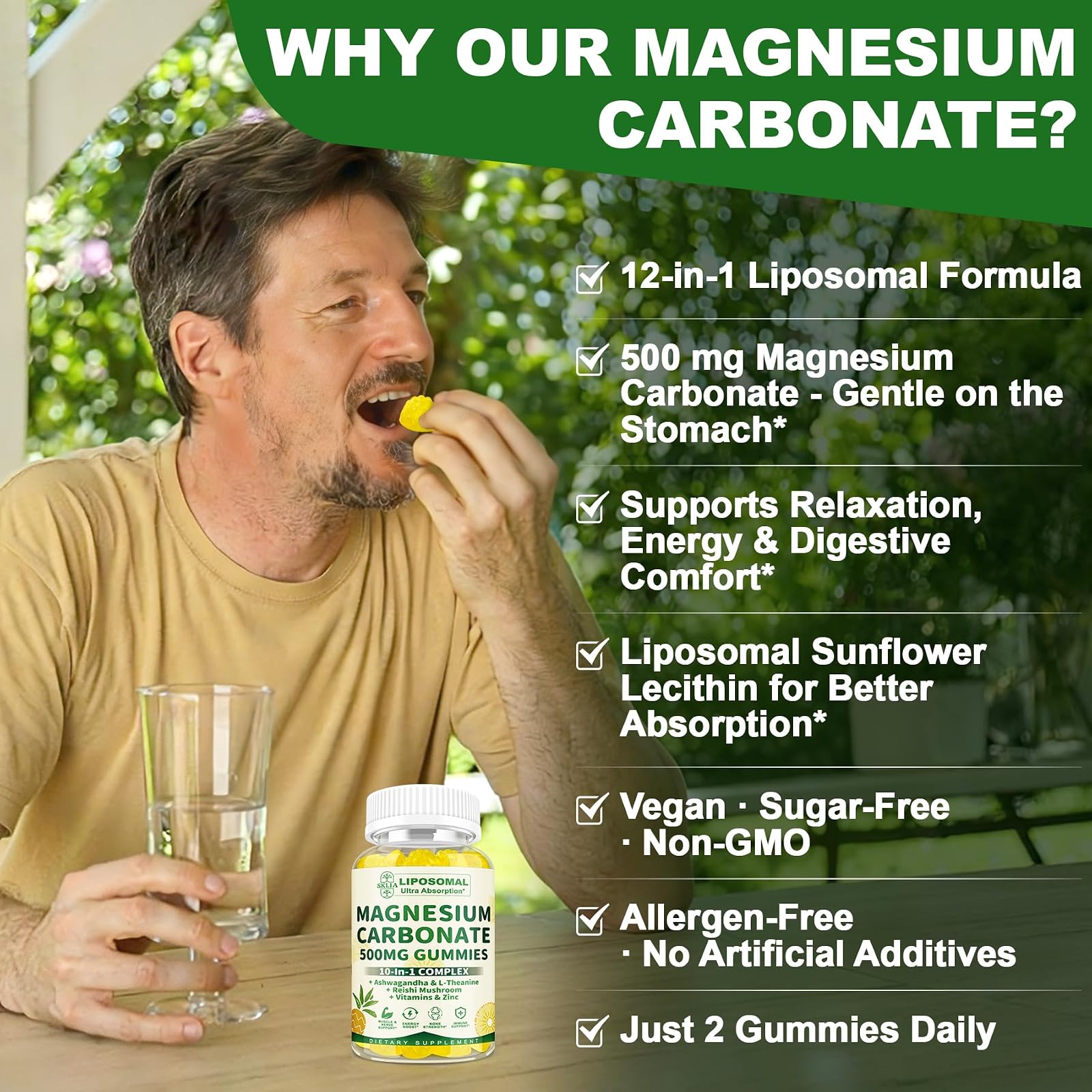 SKLIA magnesium gummies for energy boost