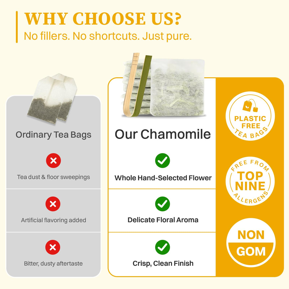 SKMTT chamomile tea bags for soothing