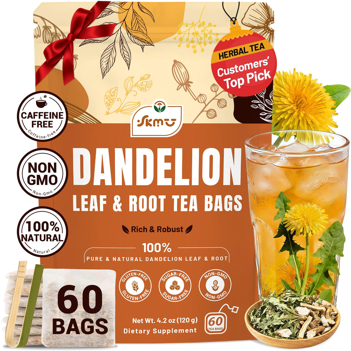SKMTT dandelion root tea bags