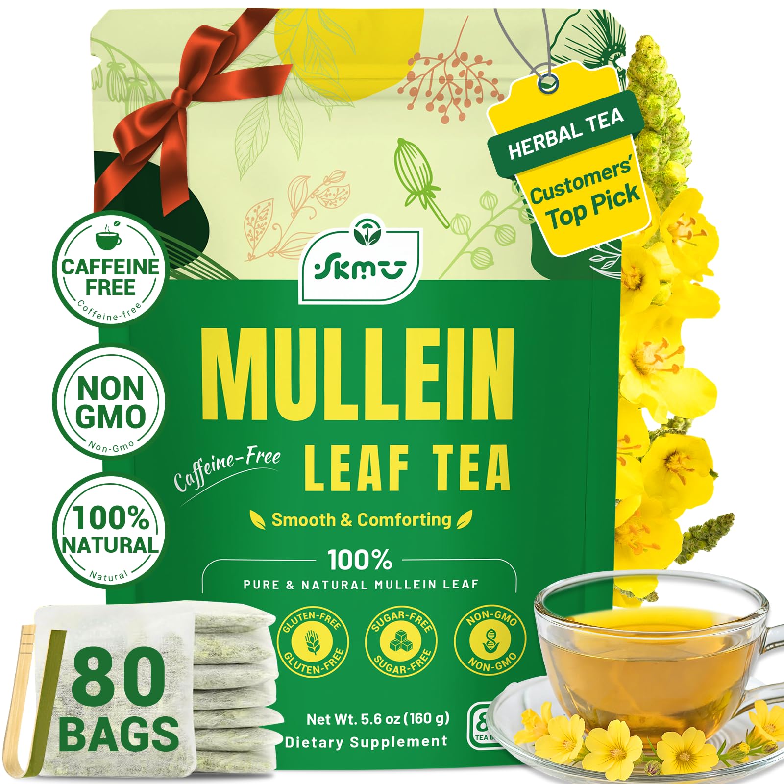 SKMTT Mullein tea bags for wellness