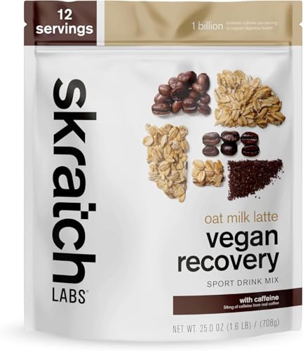 Skratch Labs oat milk latte recovery drink