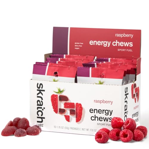 Skratch Labs raspberry energy chews