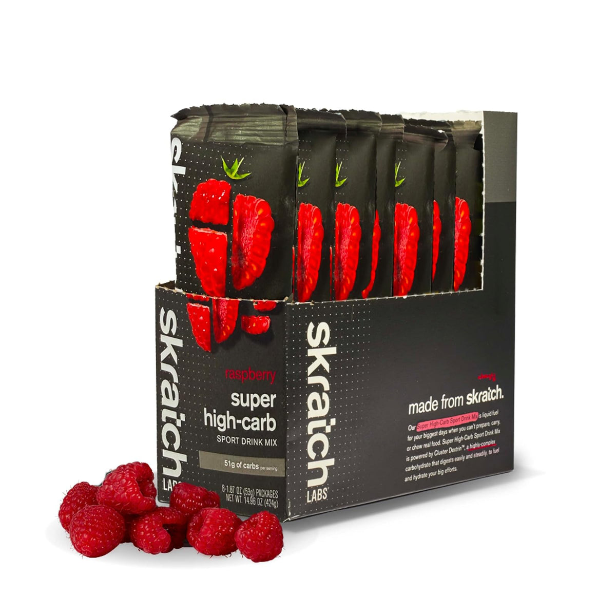 Skratch Labs raspberry sport drink mix