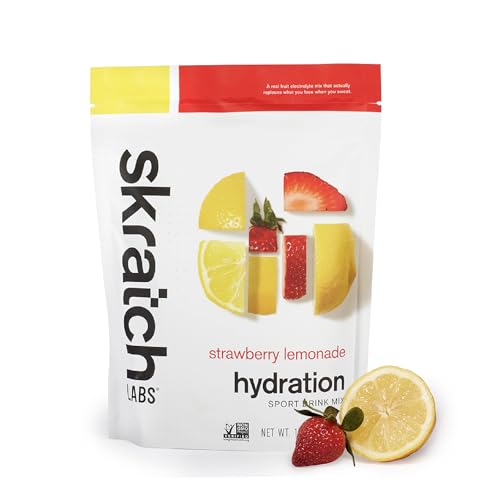 Skratch Labs strawberry lemonade hydration