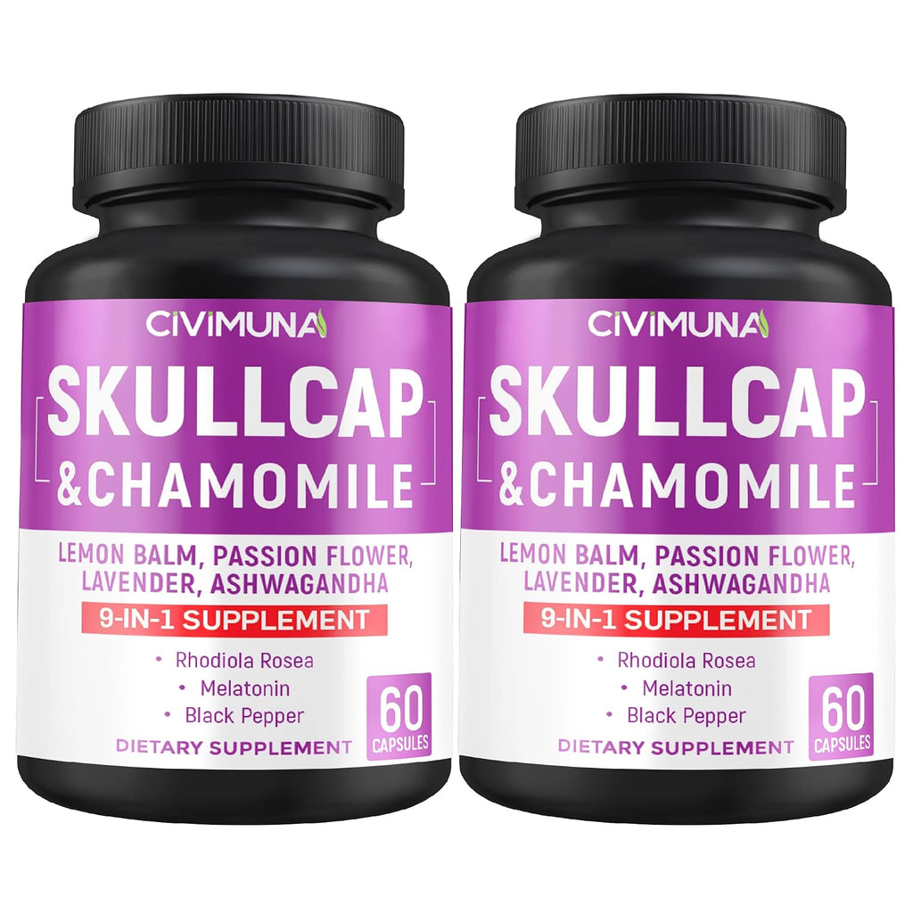 Skullcap chamomile tea capsules