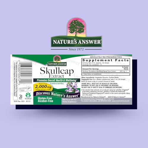 Skullcap herb for natural relaxation