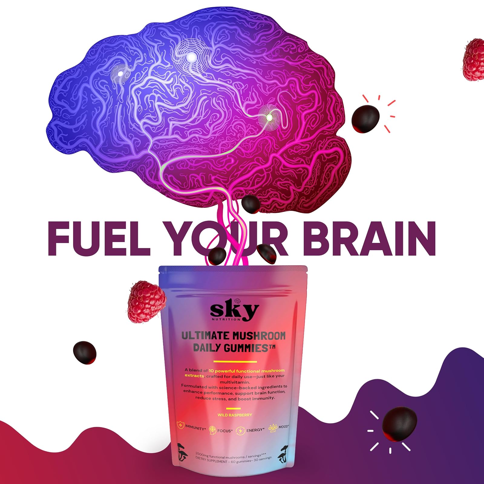 SkyNutrition chewable mushroom health boost