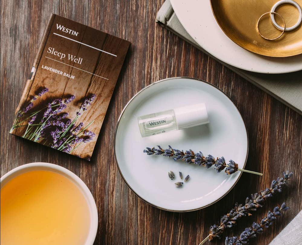 Sleep aid with soothing lavender scent
