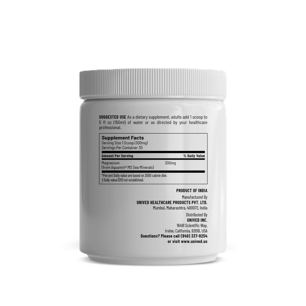 Sleep aid with Unived magnesium supplement