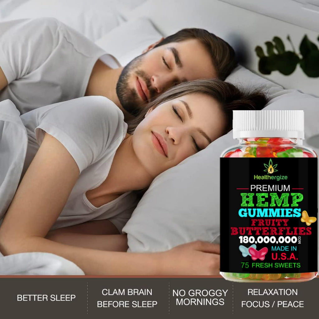 Sleep blend gummies with hemp