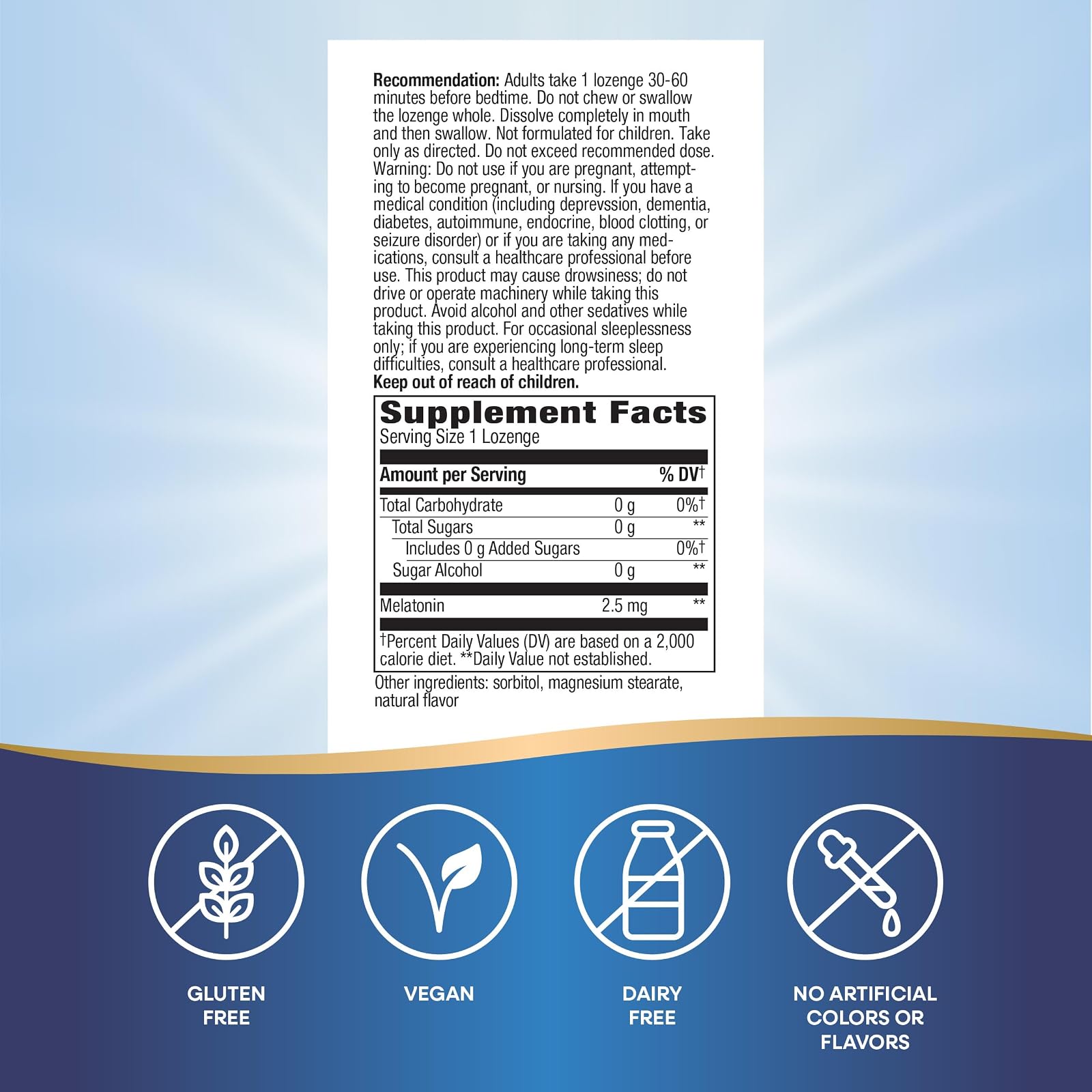 Sleep blend lozenges for better rest