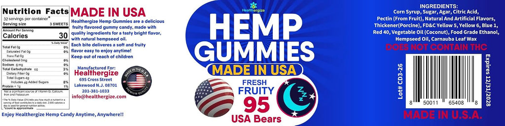 Sleep-enhancing gummies with natural ingredients