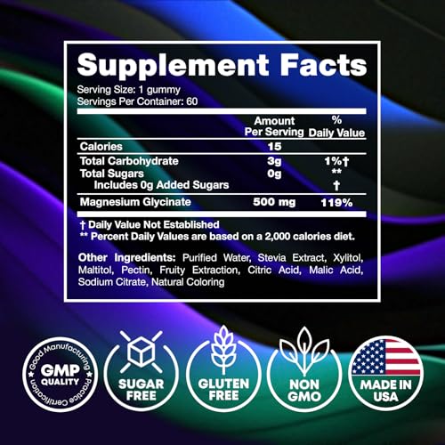 sleep-enhancing magnesium gummy supplement