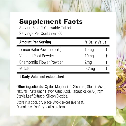 Sleep gummies with valerian and melatonin