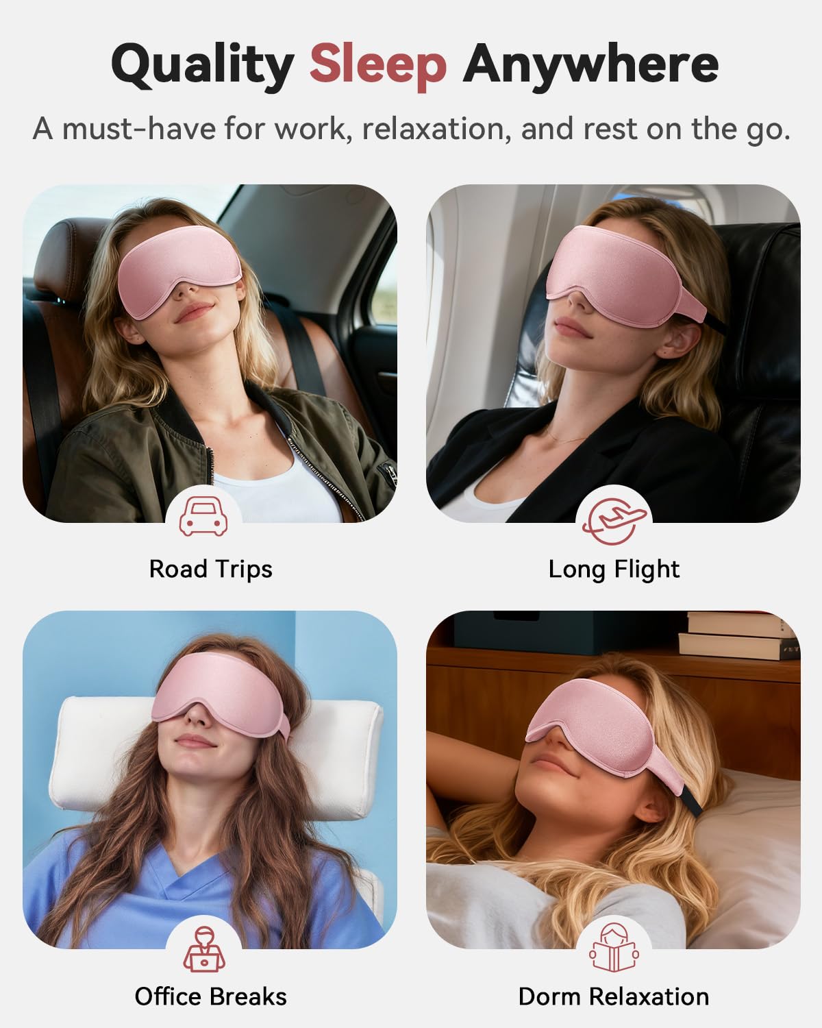 sleep mask with melatonin support