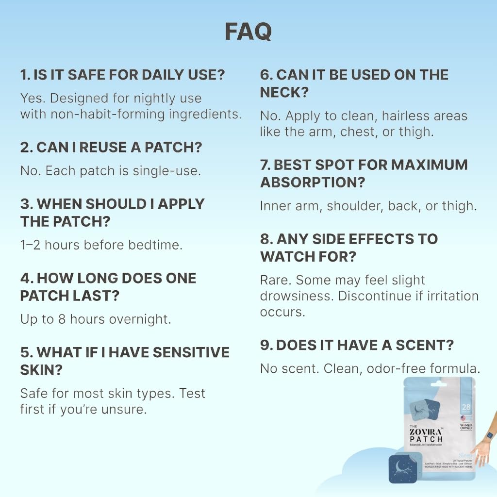 sleep patches for improved sleep quality