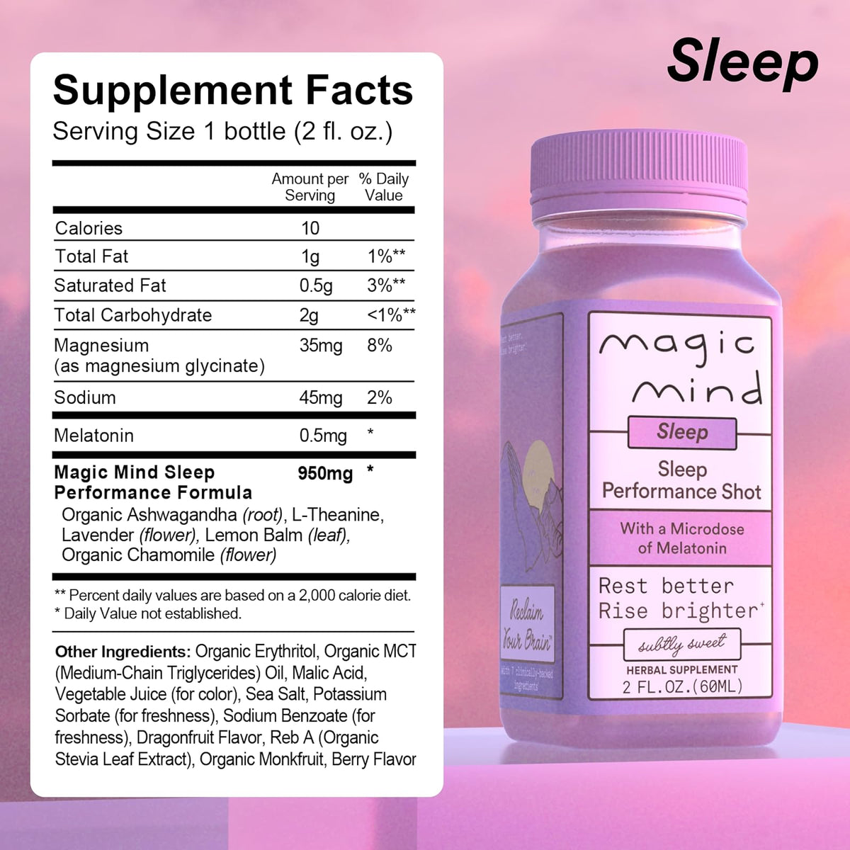 Sleep shot for improved sleep quality