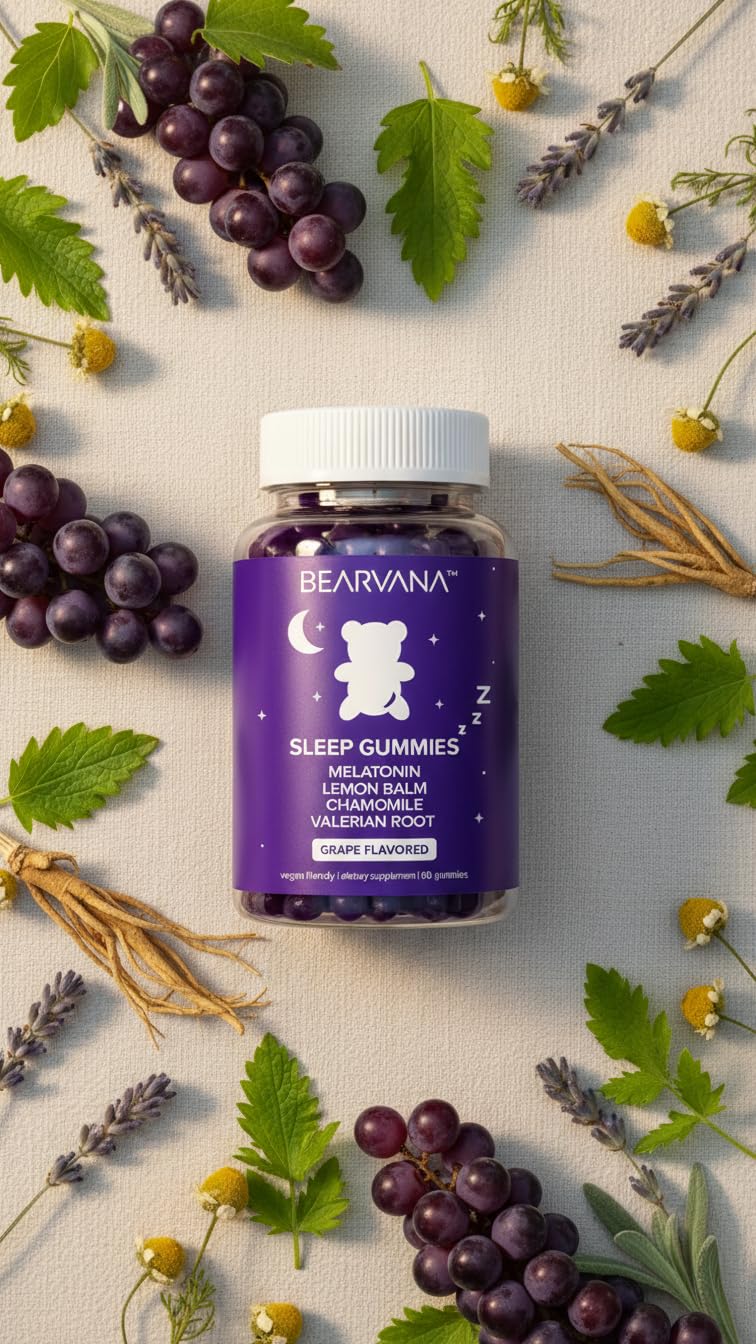 sleep support BEARVANA melatonin gummies