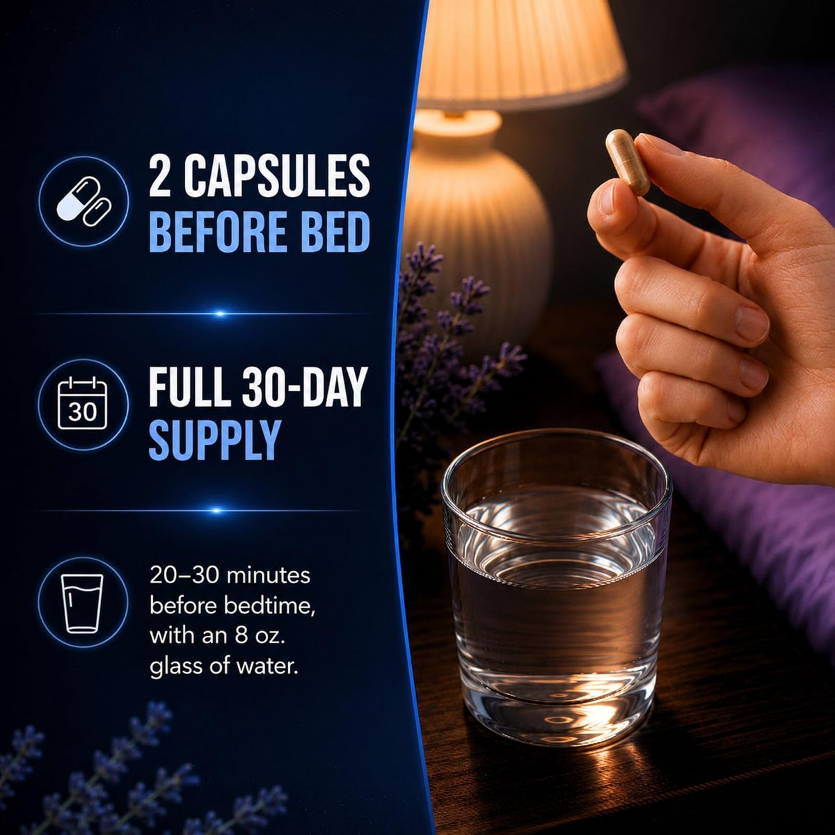 sleep support capsules with melatonin
