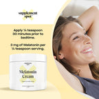 Sleep support cream with melatonin benefits