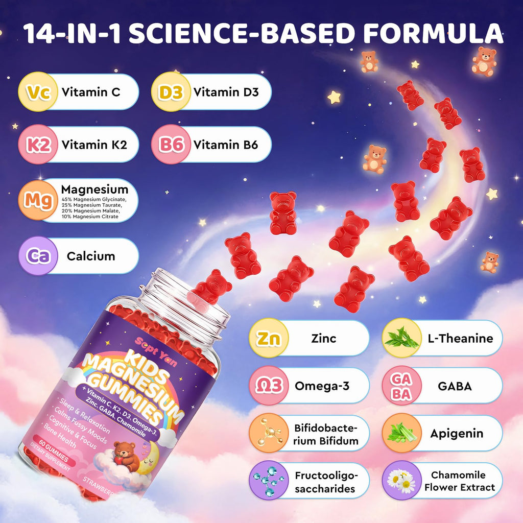 sleep support magnesium calming gummies