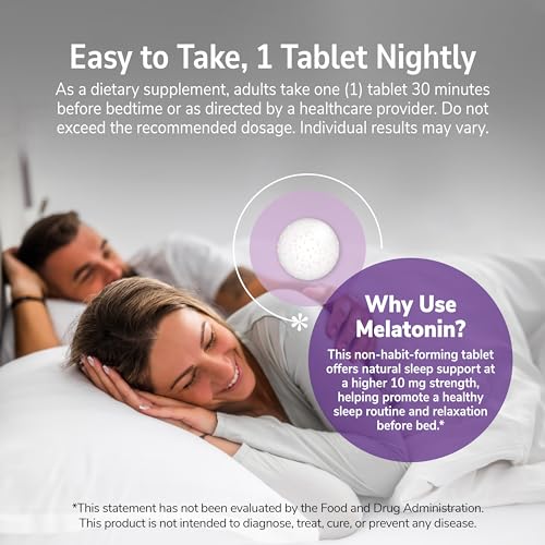 sleep support melatonin 10mg tablets