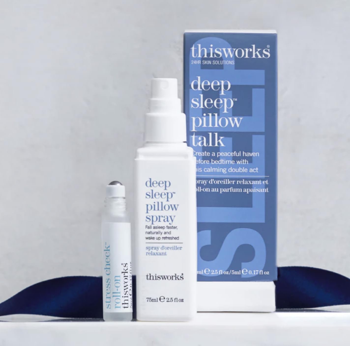 Sleep support set with melatonin