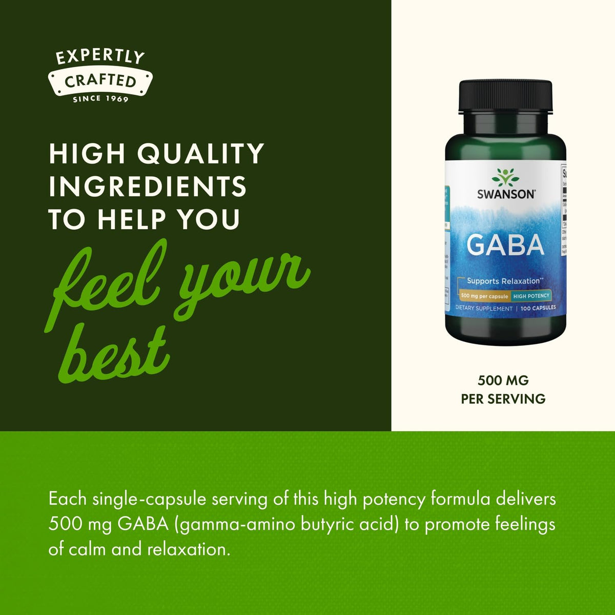 Sleep support with Gaba capsules
