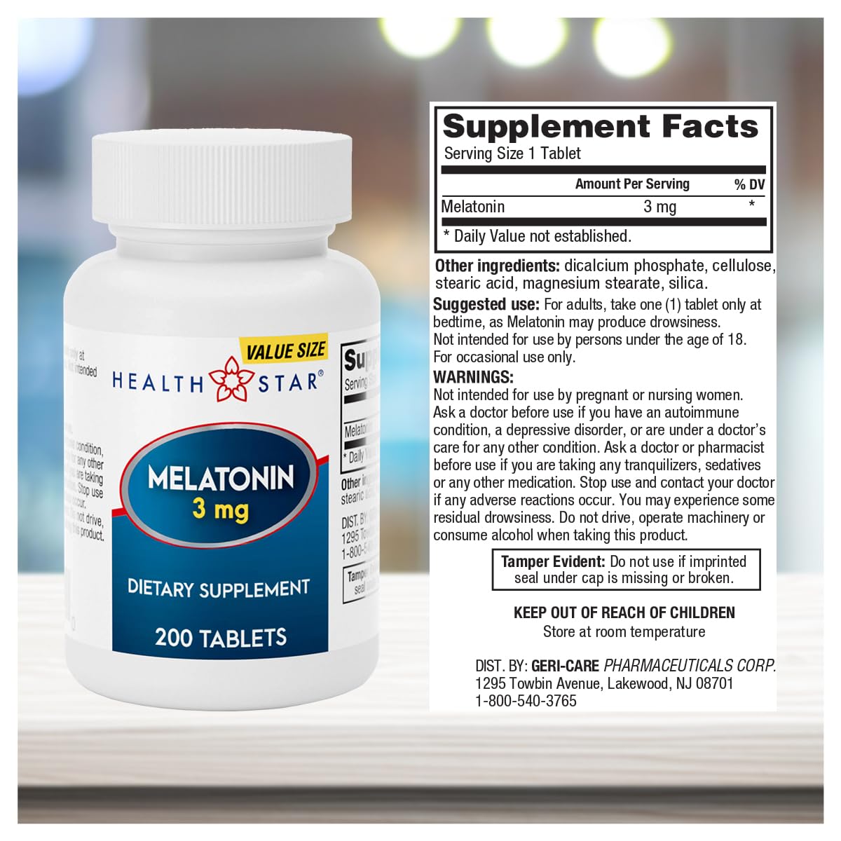 Sleep support with GeriCare melatonin