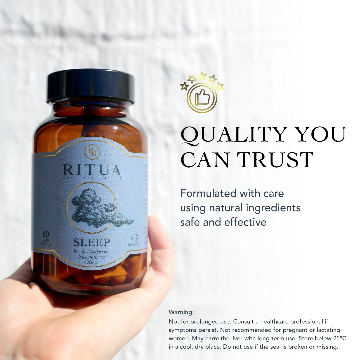 sleep support with kava and reishi