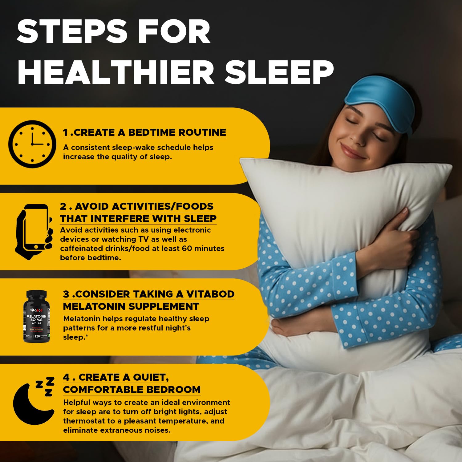 sleep support with melatonin 60 mg