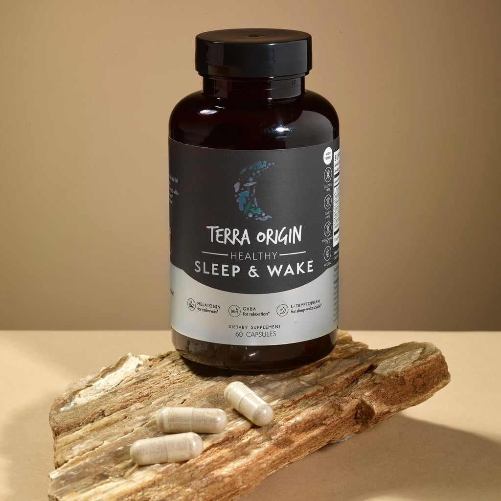 sleep support with melatonin capsules