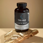 sleep support with melatonin capsules