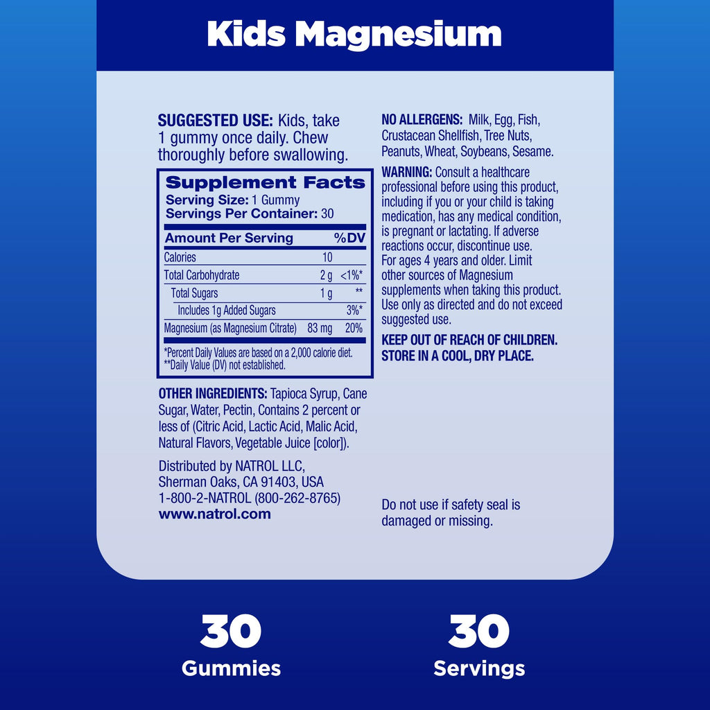Sleep support with Natrol magnesium citrate