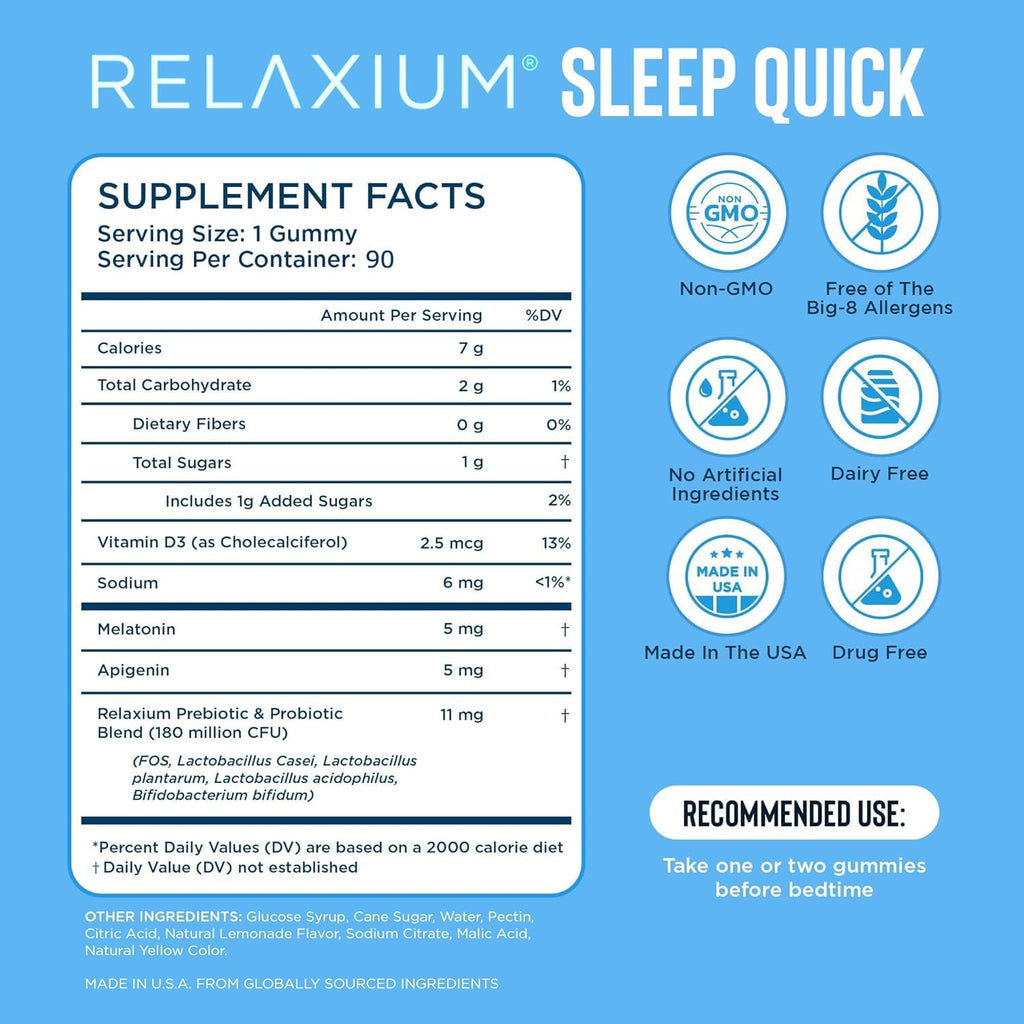 Sleep support with Relaxium melatonin