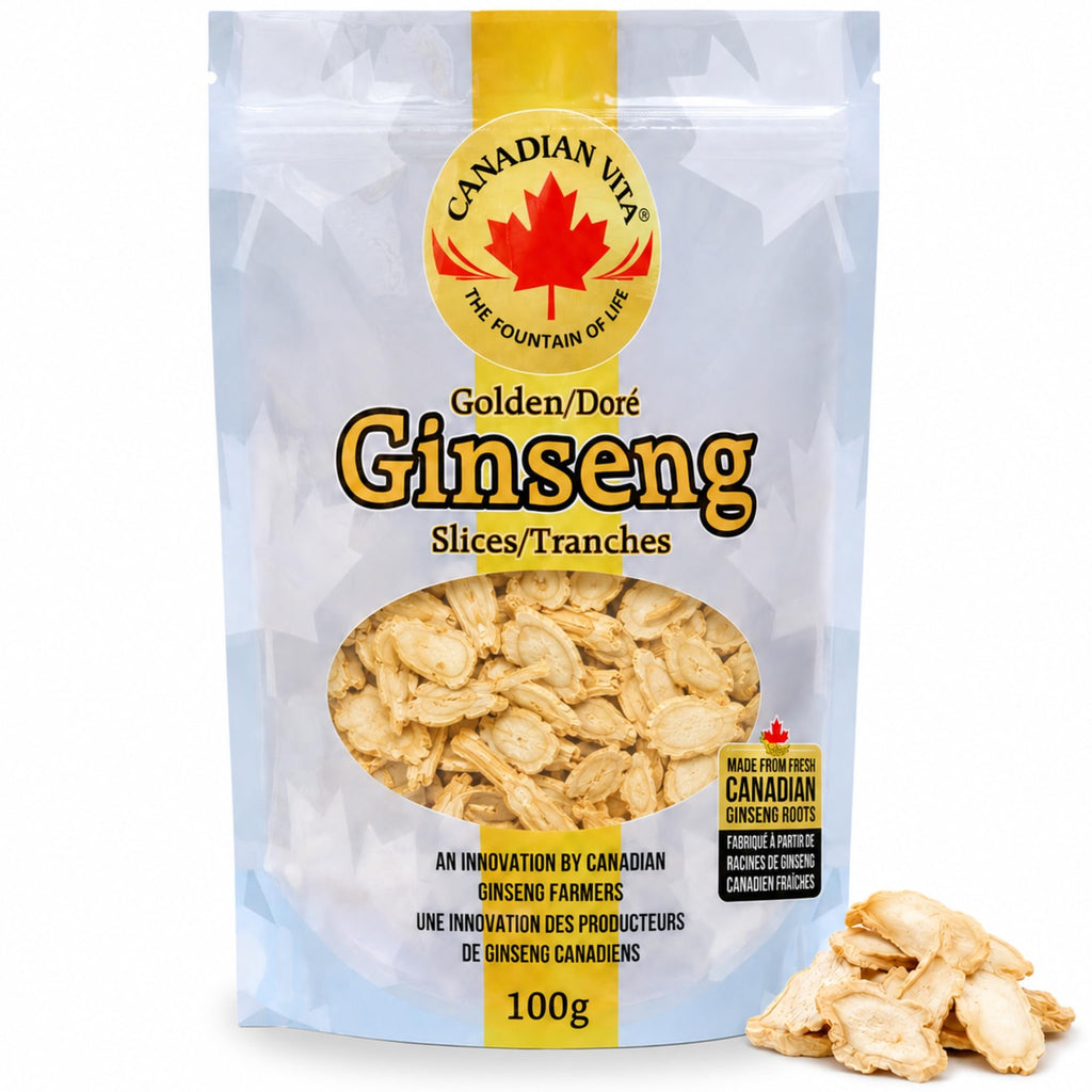 sliced ginseng roots for tea