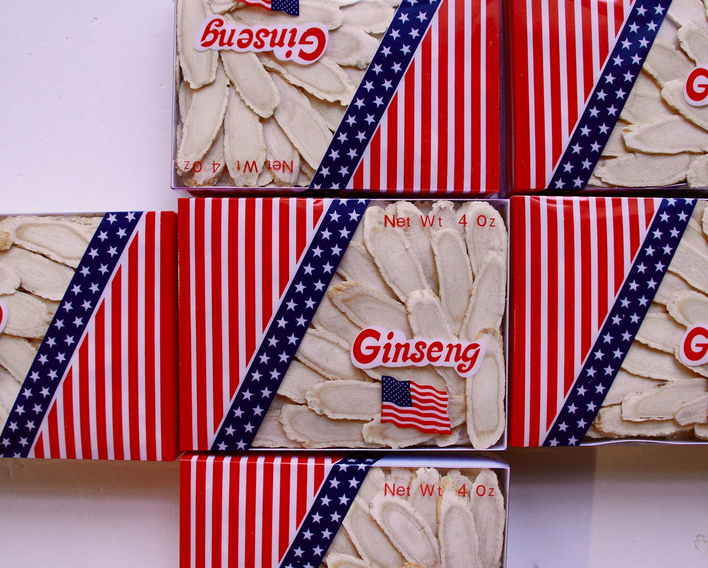 slices of wild ginseng root