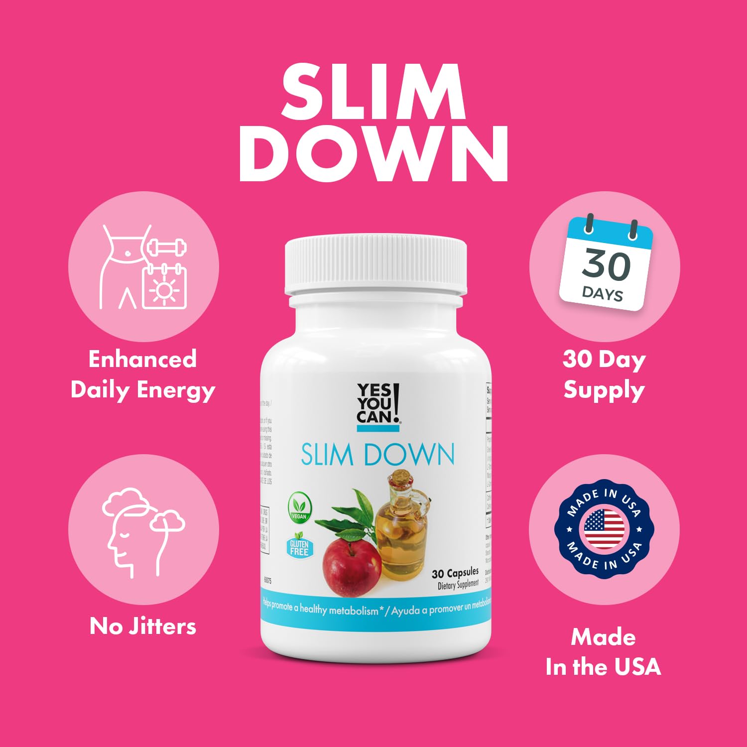 Slim Down dietary supplement for energy