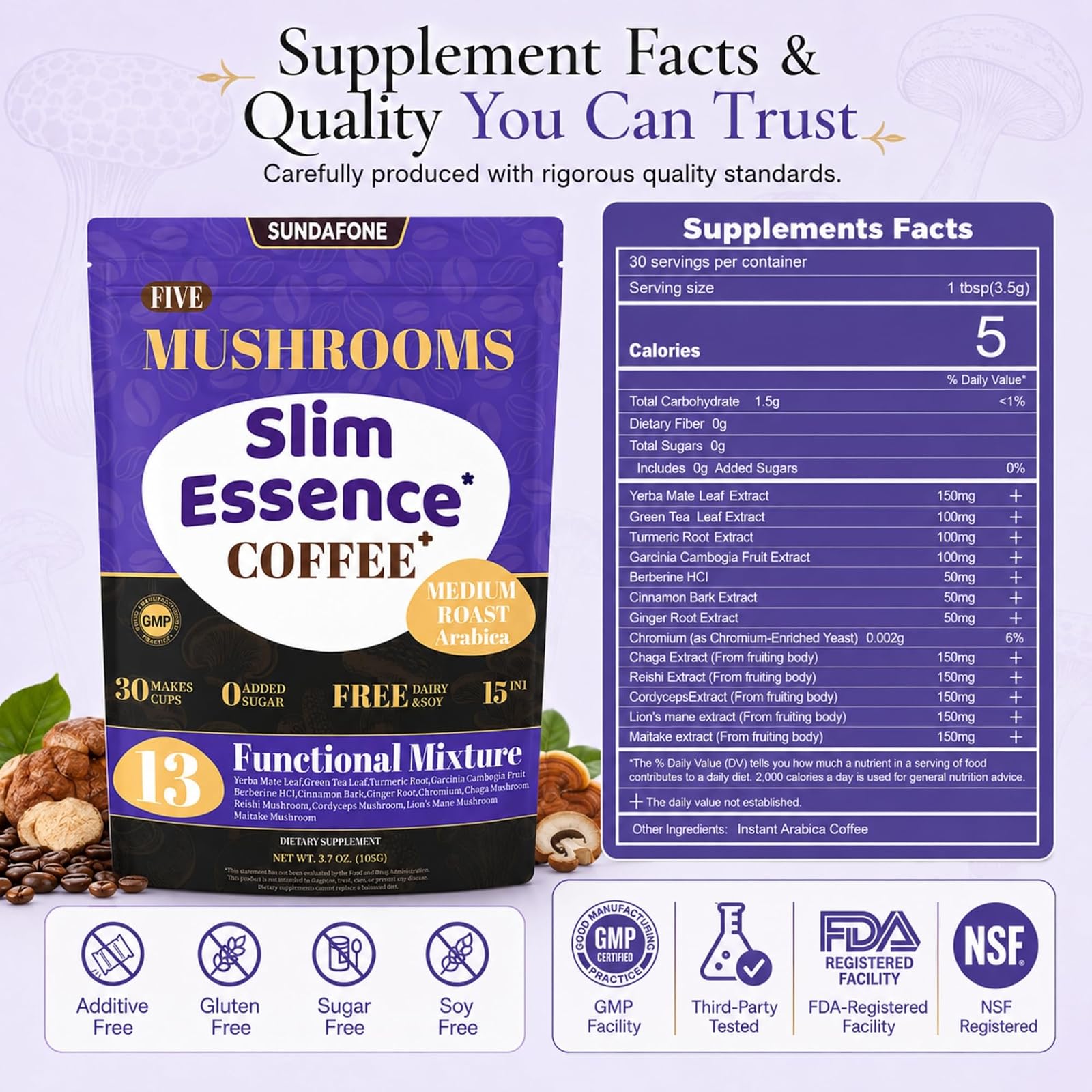 Slim Essence mushroom coffee 30 servings