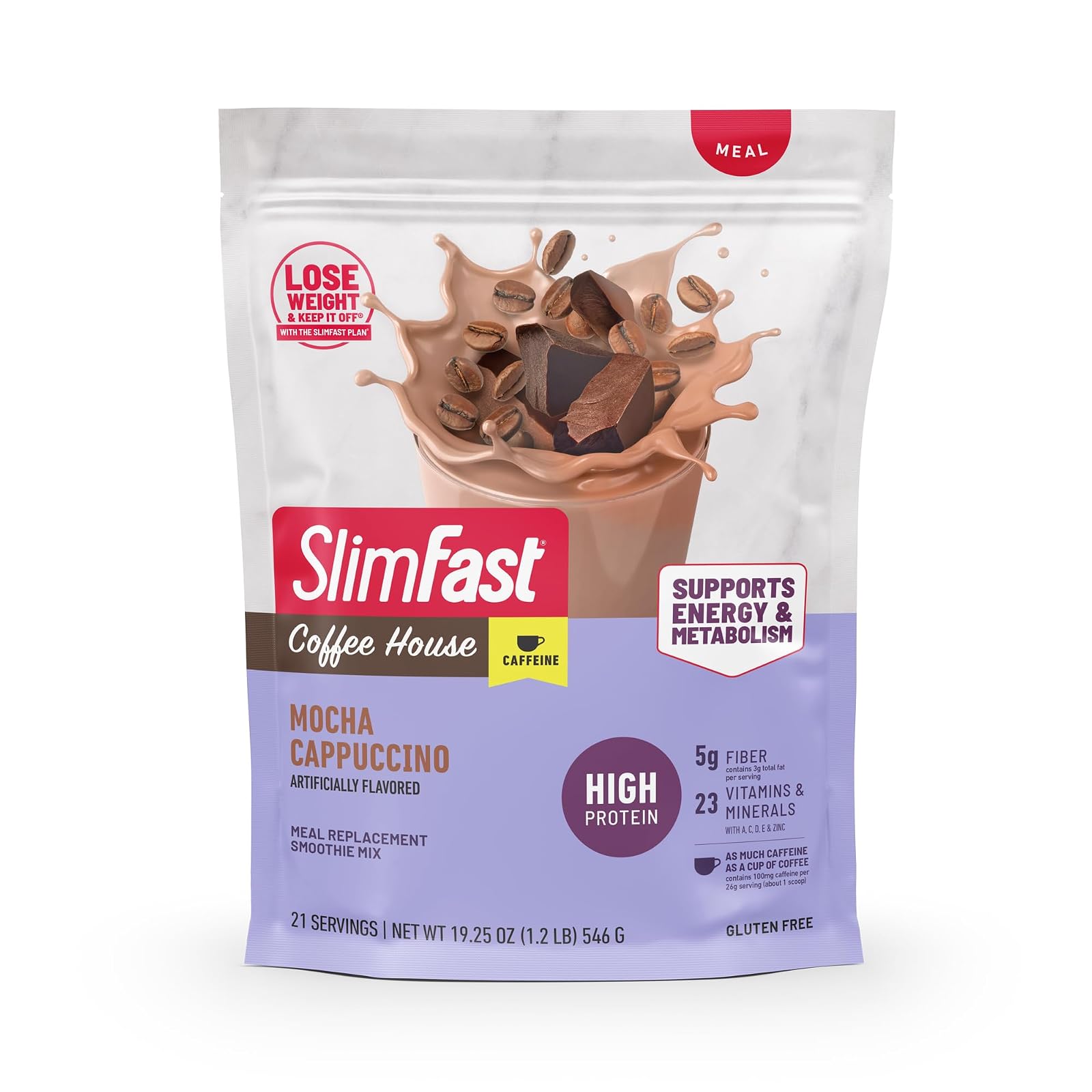 SlimFast meal replacement powder mocha