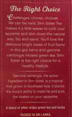 Slimming tea with acai berries