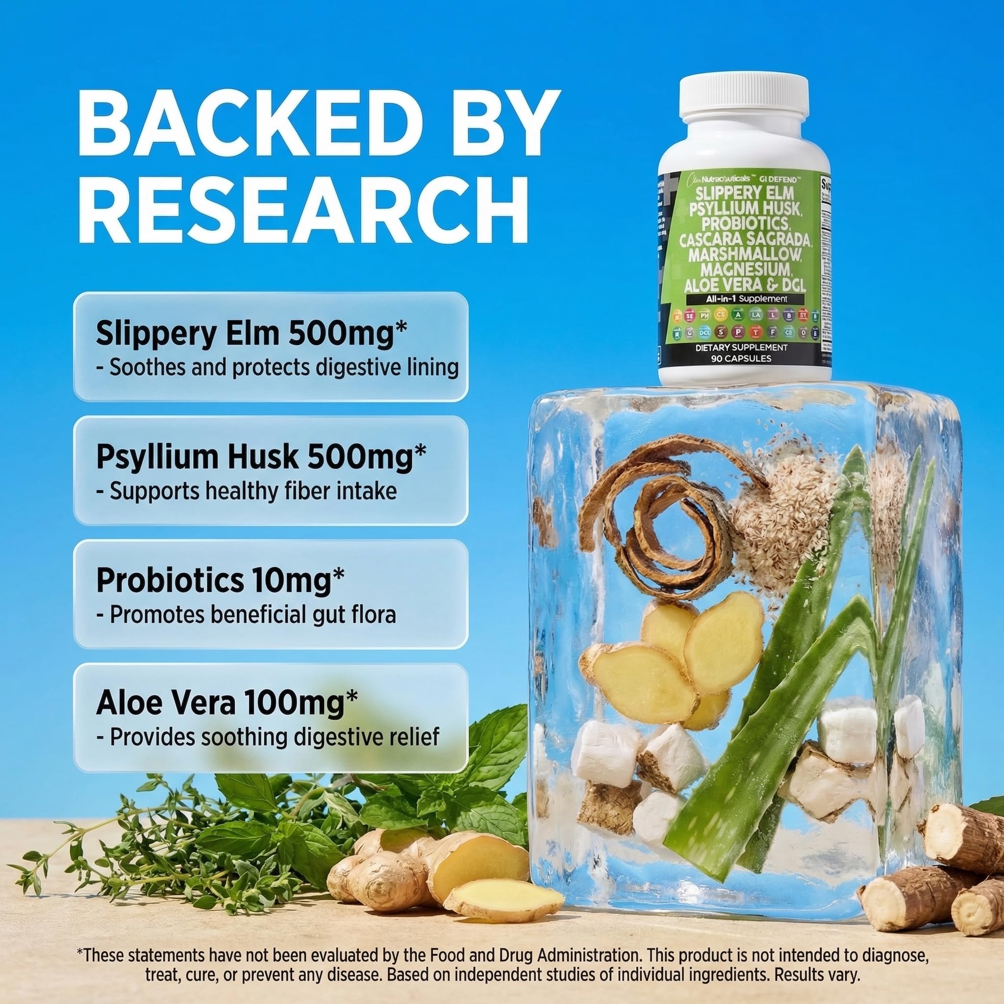 Slippery elm and psyllium blend benefits