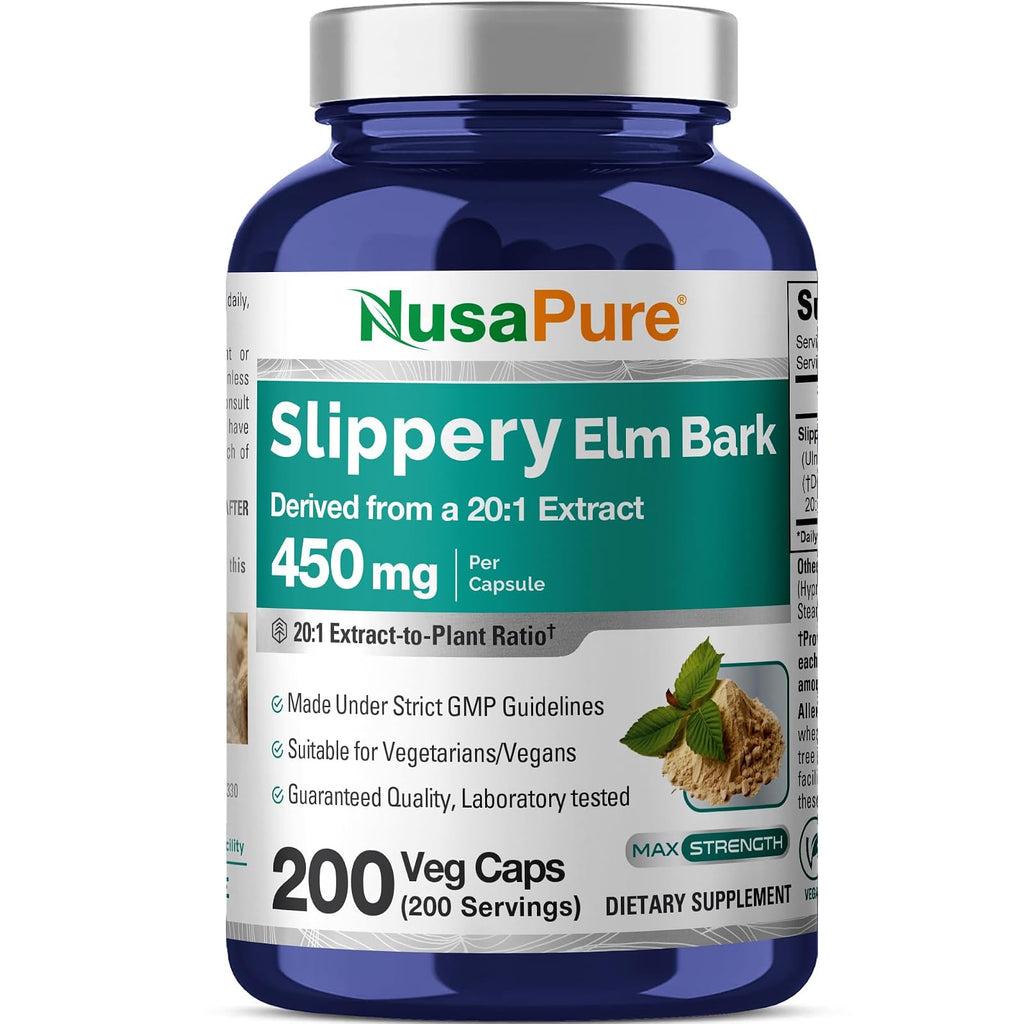 slippery elm bark capsules for digestion
