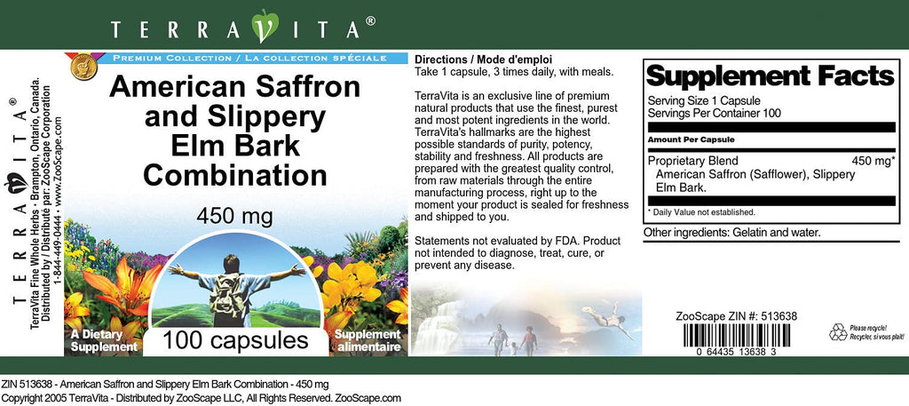 Slippery elm bark capsules for digestion