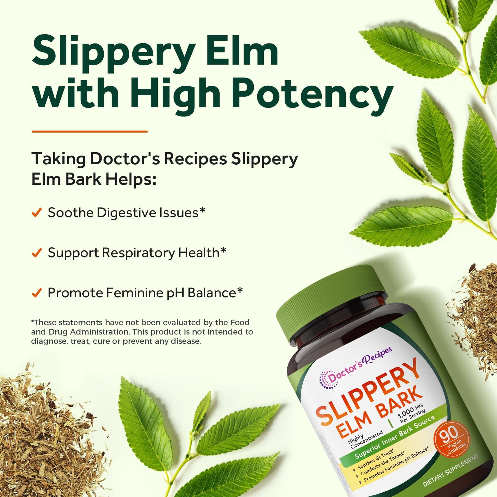 Slippery Elm Bark immune support