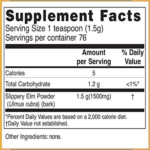 Slippery Elm Bark Powder for throat relief