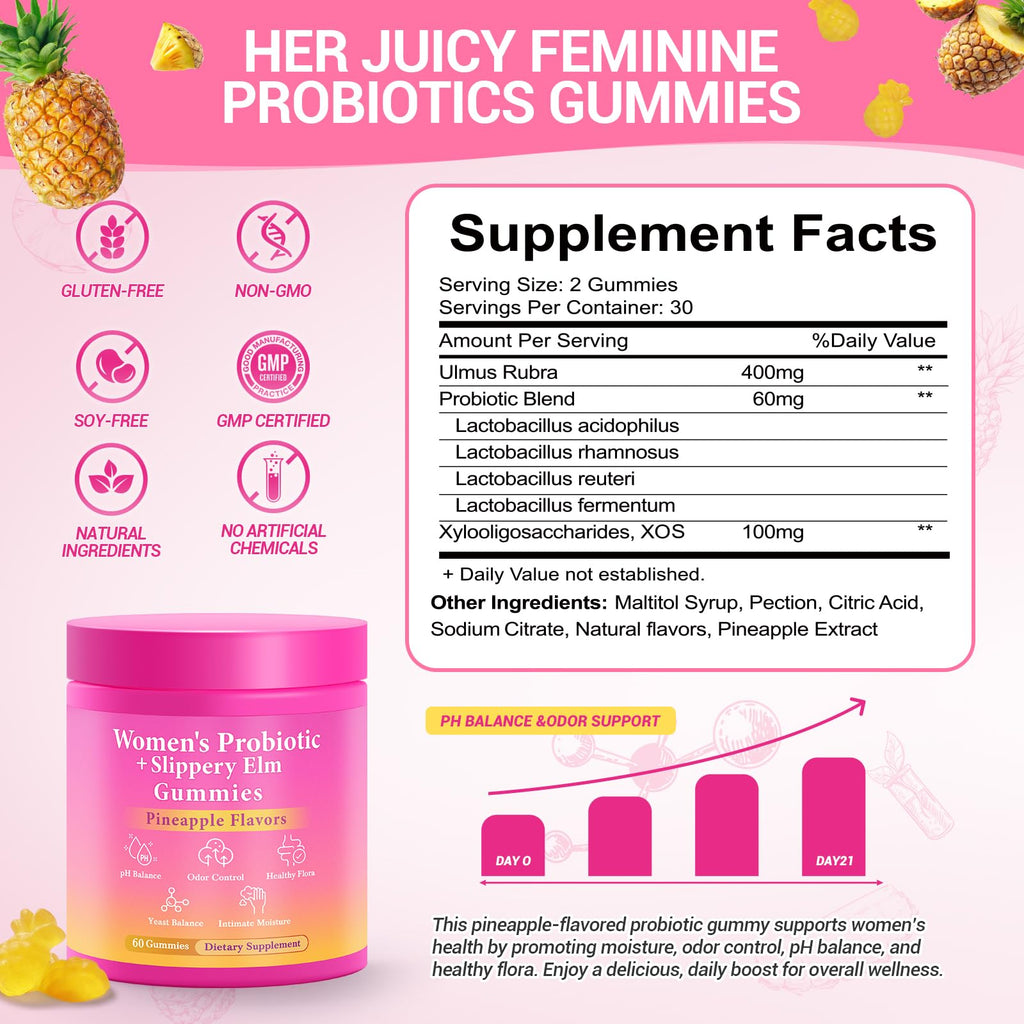 slippery elm digestive support gummies