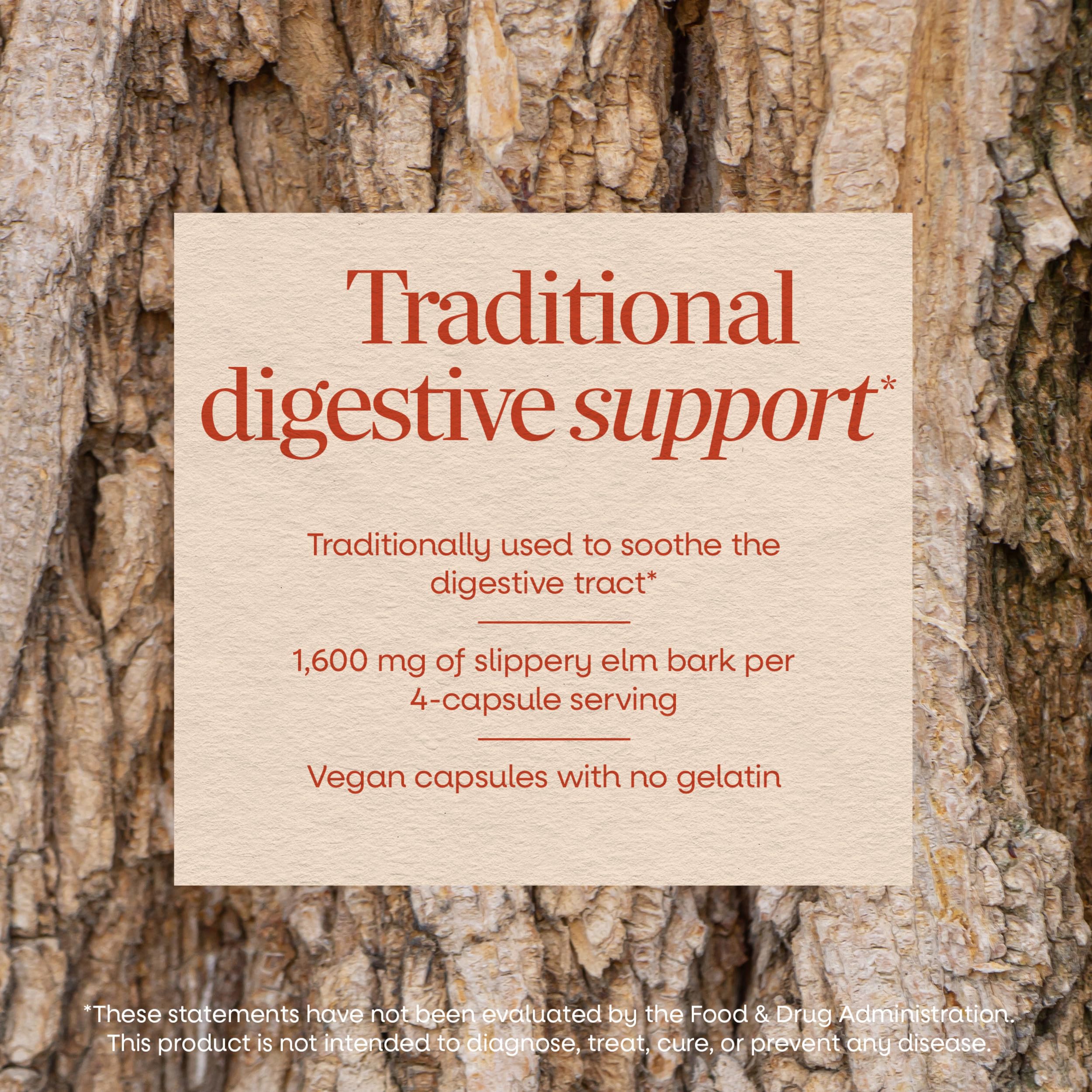 Slippery elm for soothing digestion